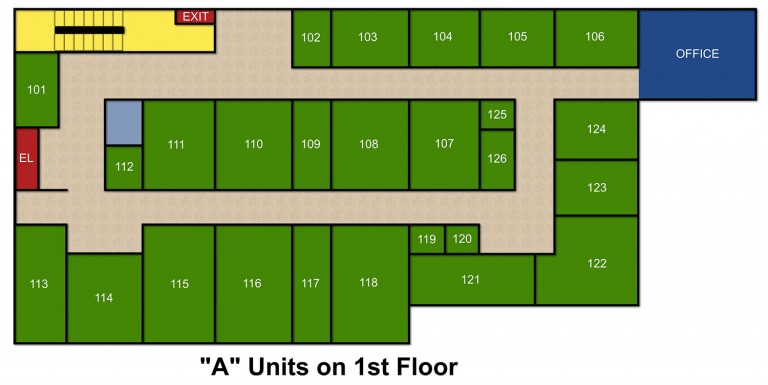 Facility Map – Colley Self Storage